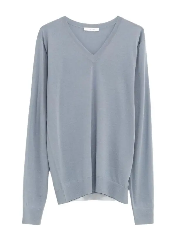 THE ROW Naius Wool Sweater - Sky Blue