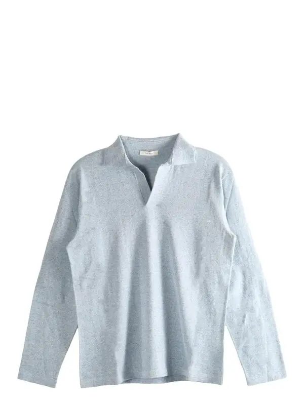 THE ROW Niosa Cotton And Linen Sweater - Sky Blue