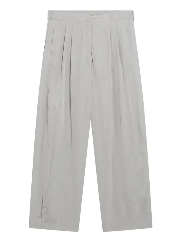 THE ROW Iven Nylon And Silk Trousers - Grey