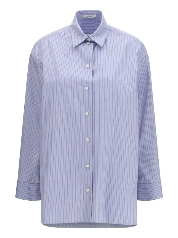 THE ROW Sisilia Cotton Shirt - Purple