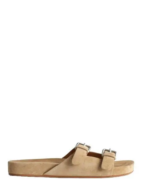 Madewell The Cambrea Double Strap Sandals - Field Khaki