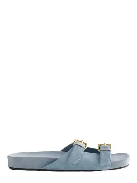 Madewell The Cambrea Double Strap Sandals - Serene Blue