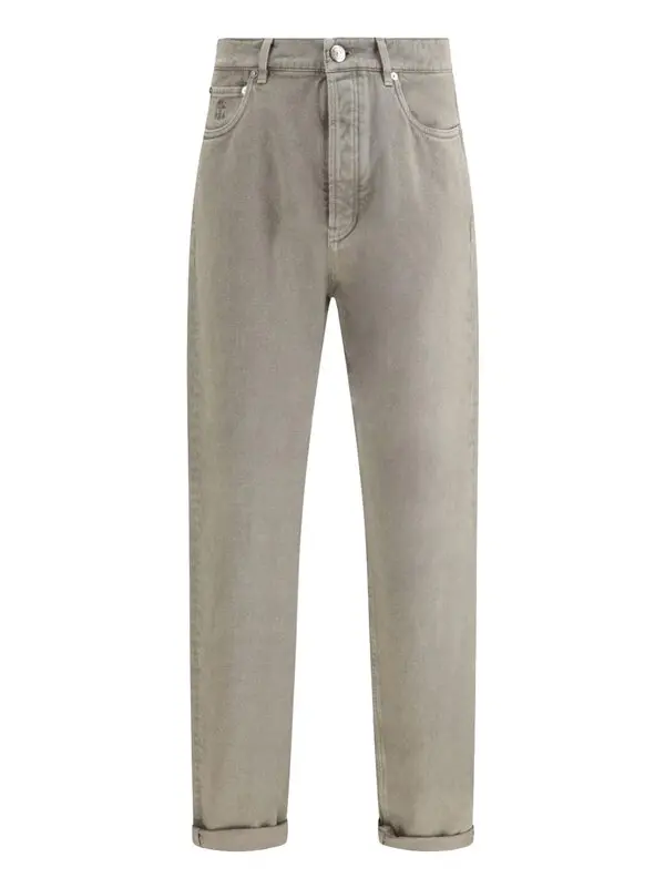 Brunello Cucinelli Denim Cotton Jeans - Green
