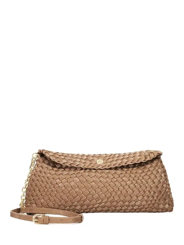 Dune London Woven Faux Leather Clutch - Bronze