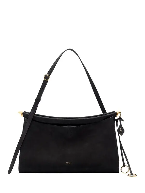 Alaïa Pocket 35 Leather Shoulder Bag - Black