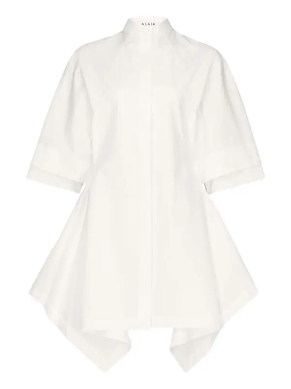 Alaïa Panelled Short Dress - White