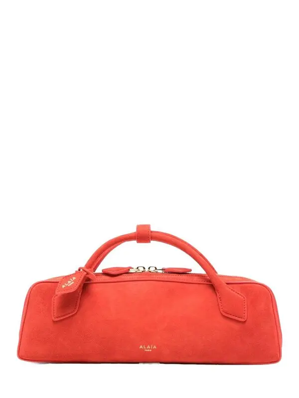 Alaïa Le Teckel Leather Clutch - Orange
