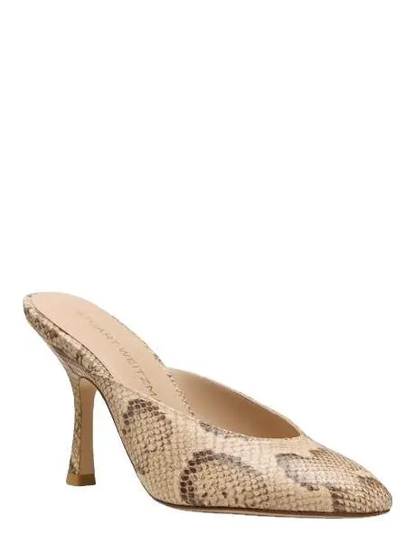 STUART WEITZMAN Madison 85 Mule - Adobe