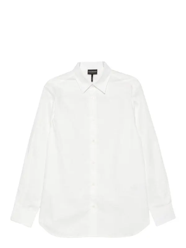 Emporio Armani Logo Cotton Shirt - White