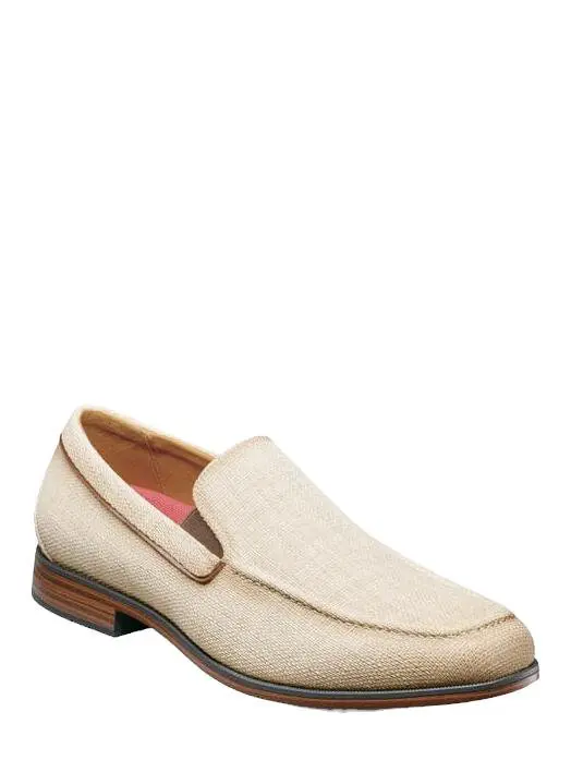 STACY ADAMS Ridgely Moc-toe Loafer - Natural
