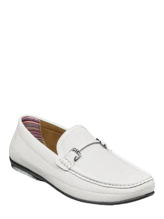 STACY ADAMS Colton Bit Loafer - White