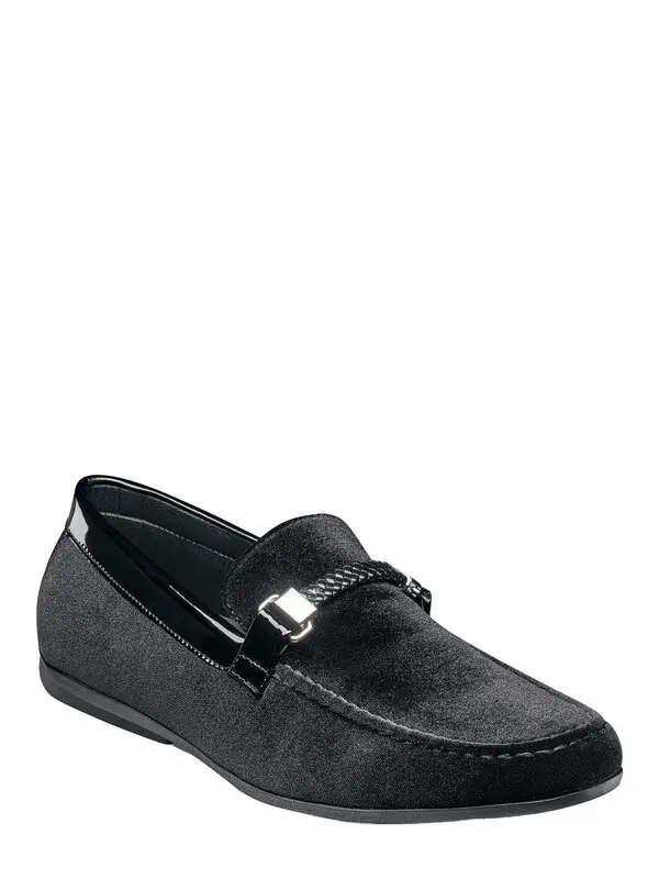 STACY ADAMS Sheridan Moc Toe Loafer - Black