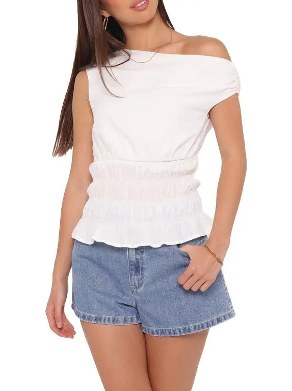 PETAL & PUP One-shoulder Top - Ivory