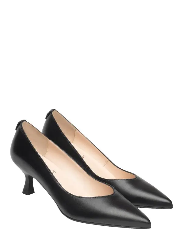 NEROGIARDINI Pointed-toe Kitten Heel Pumps - Black