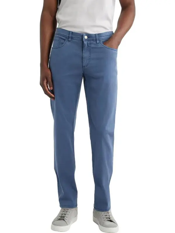 Scott Barber Savannah Straight Leg Twill Pants - Indigo