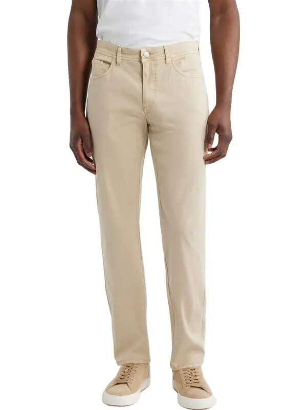 Scott Barber Savannah Straight Leg Twill Pants - Khaki