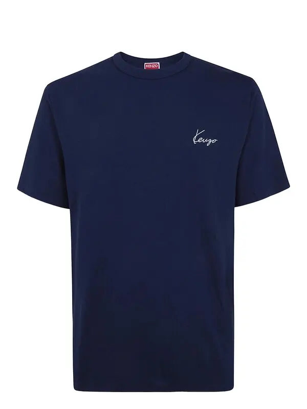 Kenzo Gots Archive Rose Outlined" Classic T-shirt - Blue