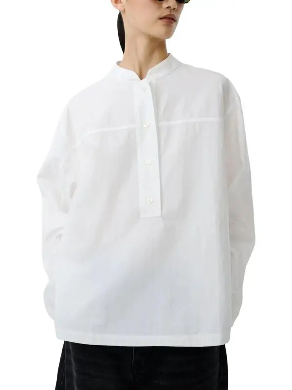 Studio Nicholson Half Placket Shirt - White