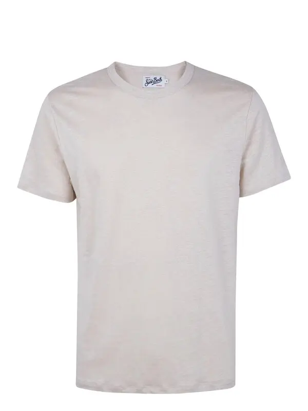 MC2 SAINT BARTH Linen Roundneck Sweater - Beige