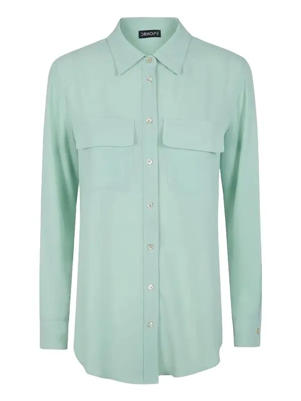 DRHOPE Pockets Shirt - Blue