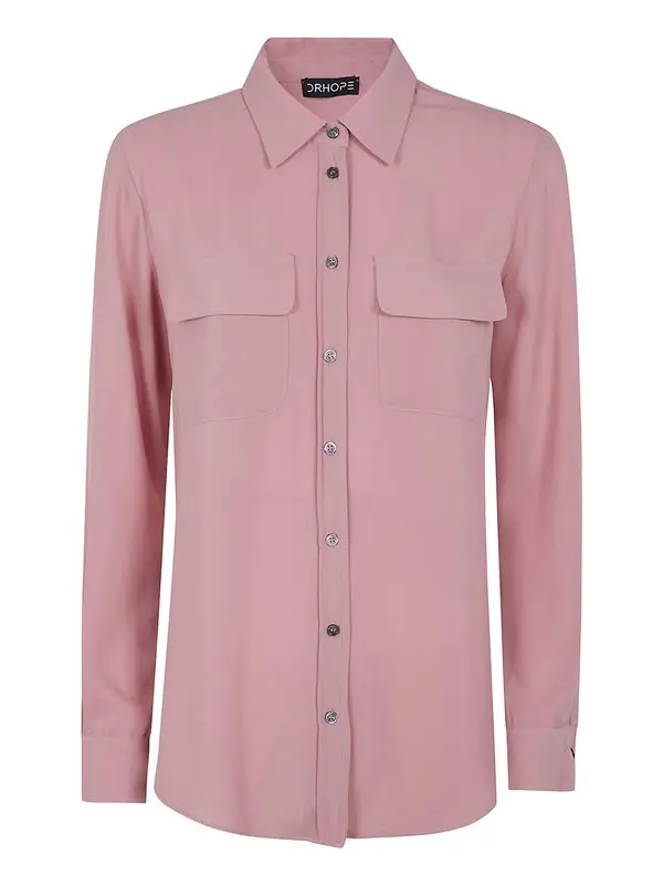 DRHOPE Pockets Shirt - Pink