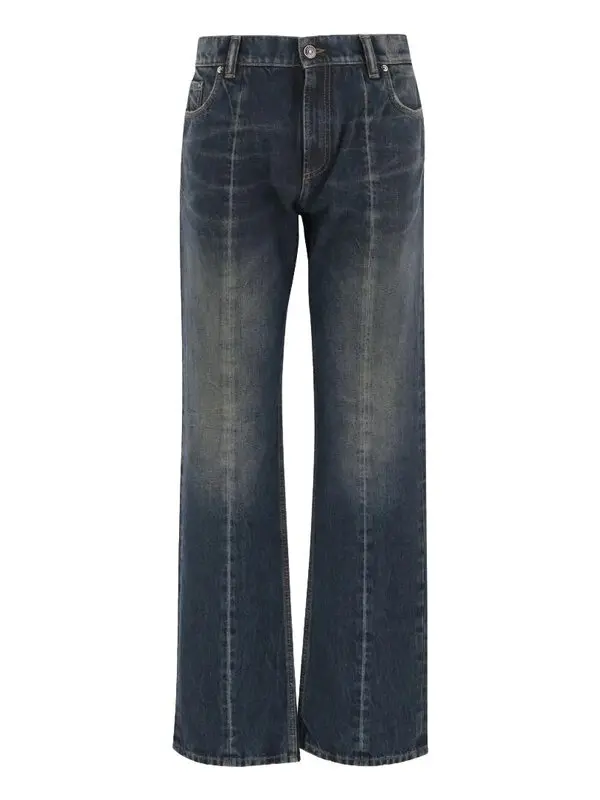 Versace Pant Denim Non Stretch Dirty Wash - Blue