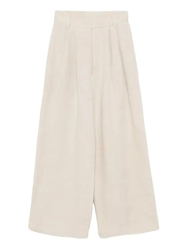 UMA WANG Paella Wide Leg Pants - White
