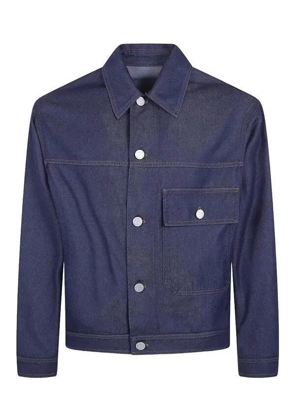 Giorgio Armani Classic Denim Jacket - Blue