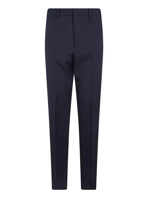 JIL SANDER Classic Wool Trousers - Blue
