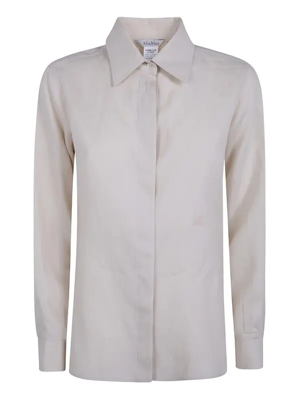 Max Mara Falasco Linen Classic Shirt - Beige