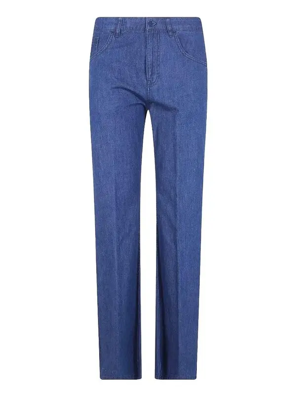 Aspesi Straight Leg Trousers - Blue
