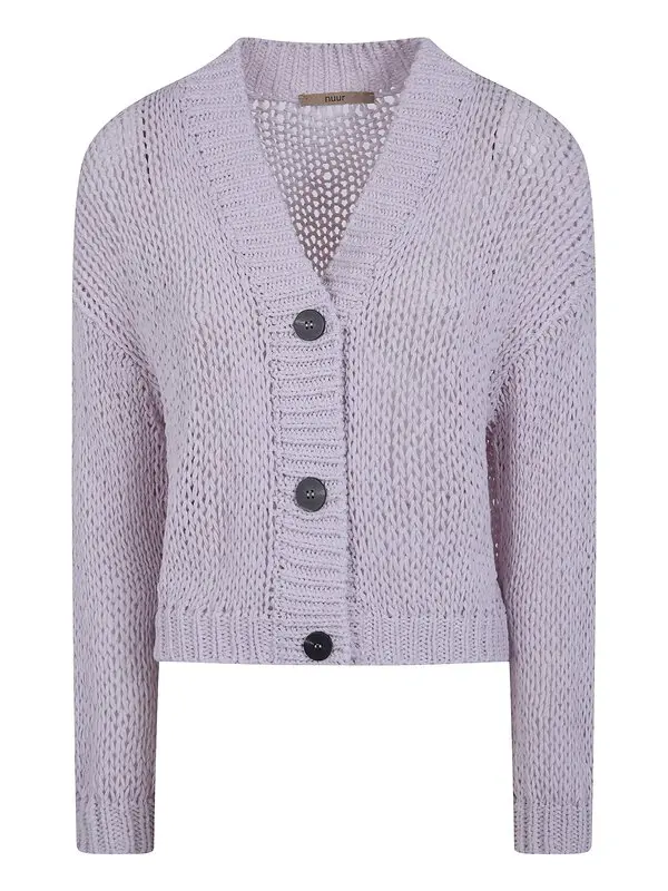 NUUR Long Sleeves Cardigan - Pink