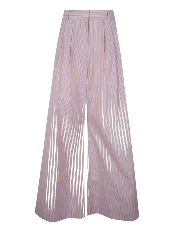 Zimmermann Stripe Wide Leg Pant - Pink