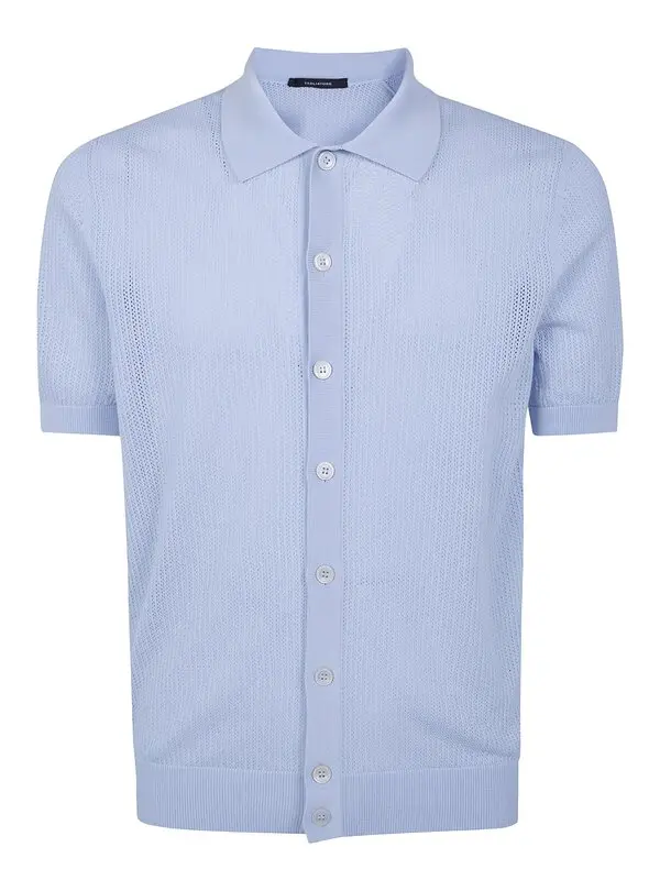 Tagliatore Short Sleeves Shirt - Blue