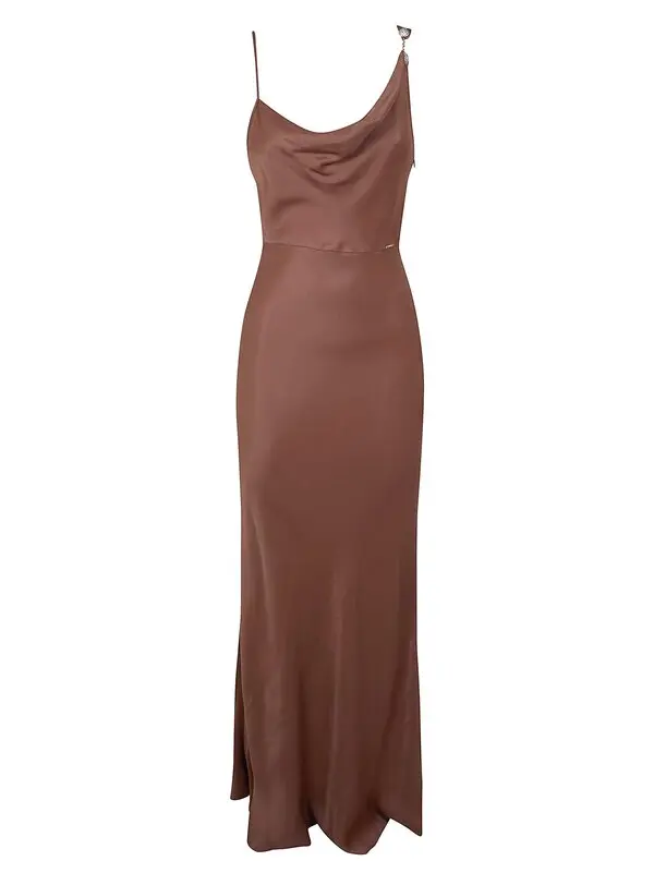 TWINSET Long Dress - Brown