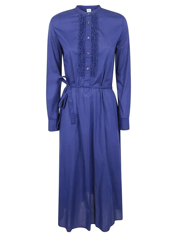 Aspesi Cotton Midi Dress - Blue
