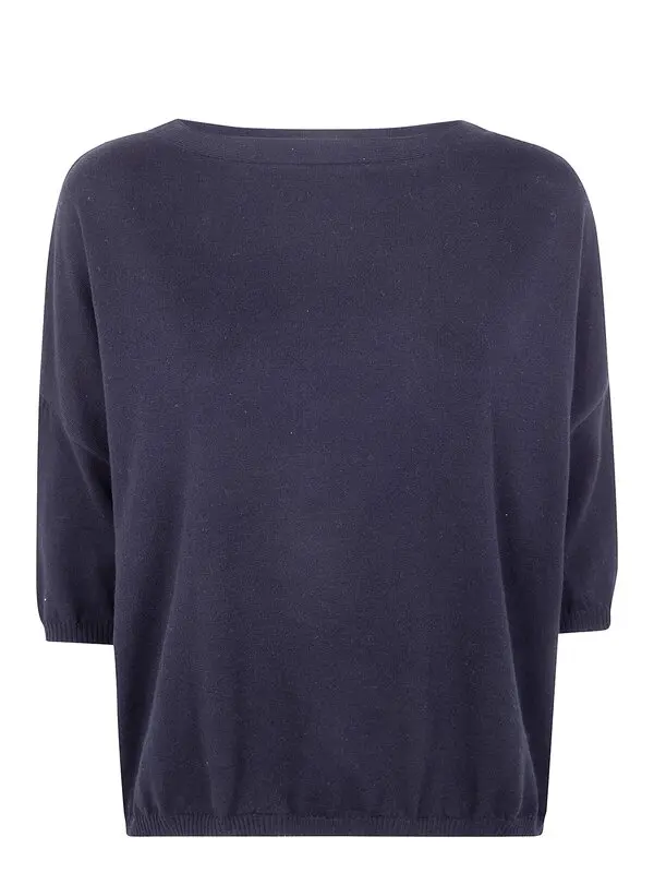 MA`RY`YA Classic Boat Neck T-shirt - Black
