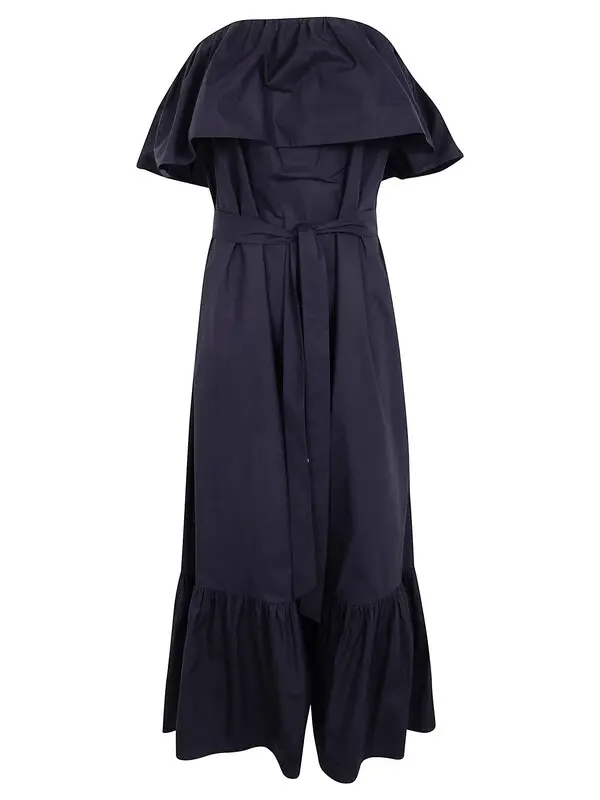 Essentiel Antwerp Joyce Belted Ruffle Dress - Black