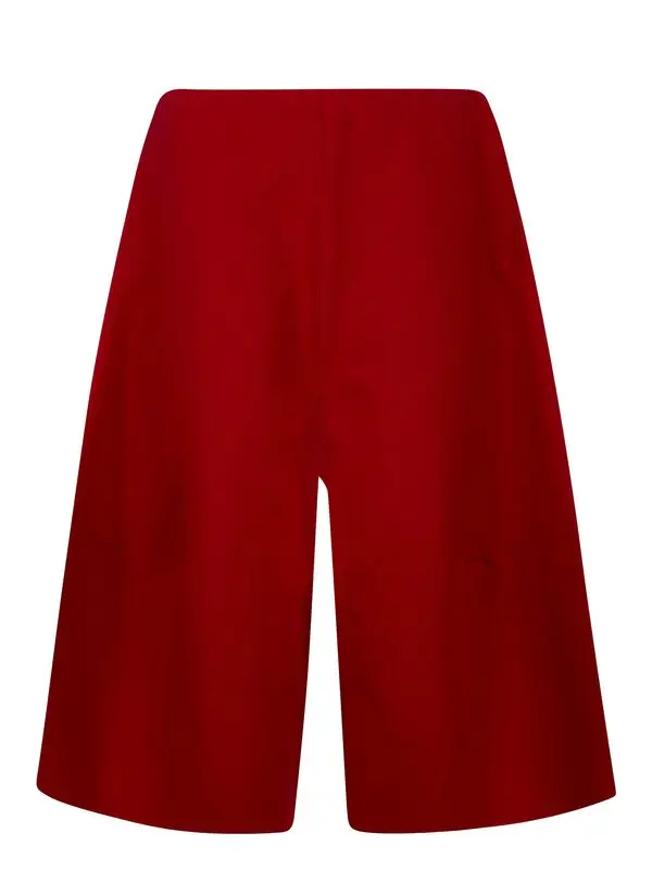 BOBOUTIC Cotton, Linen And Silk Skirt Pants - Red