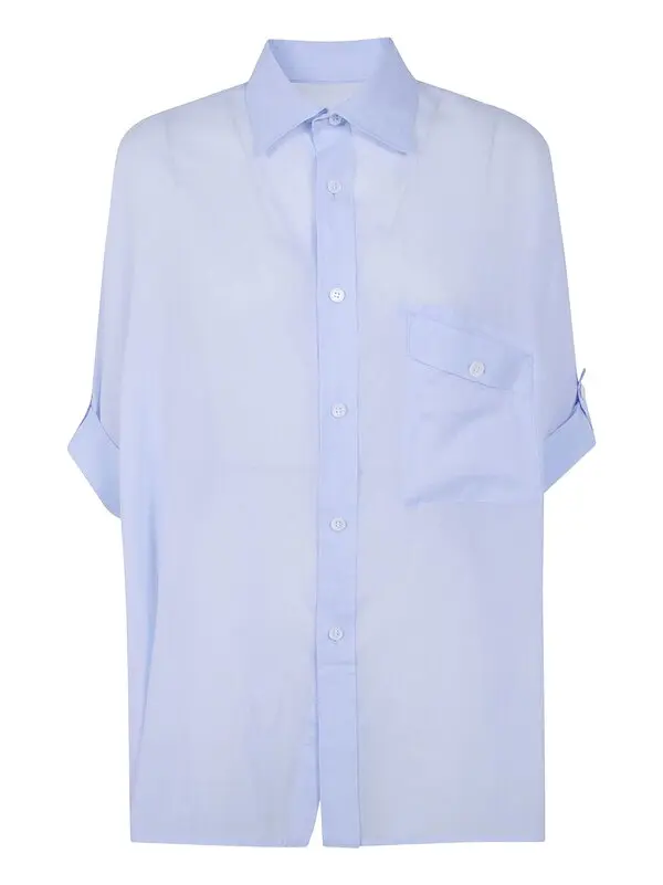 Y`S Dolman Sleeve Shirt - Blue