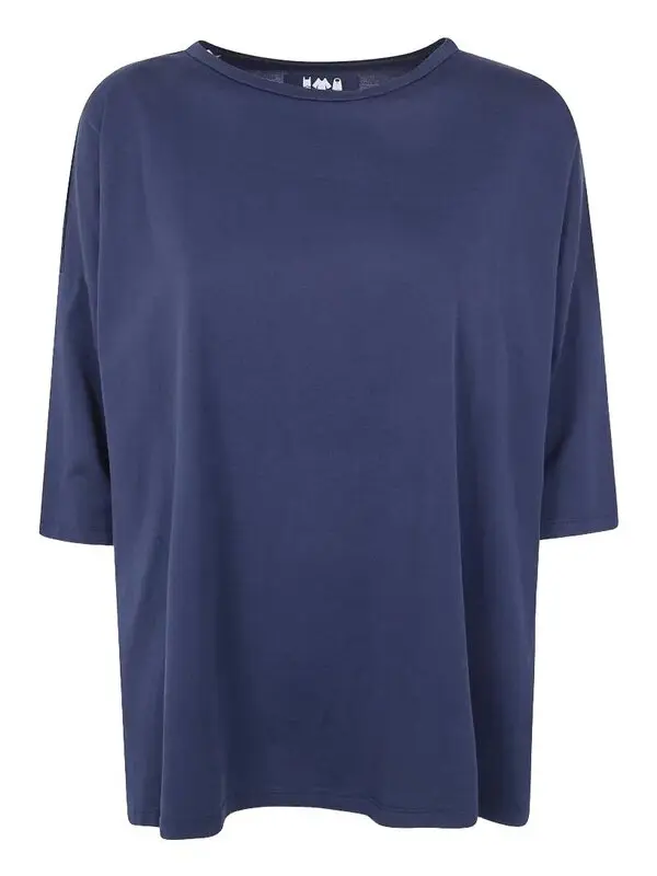 Labo.art Cotton Round Neck Sweater - Blue