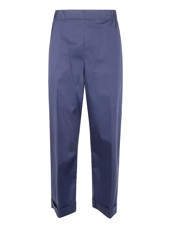 Liviana Conti Barrel Leg Trousers - Blue