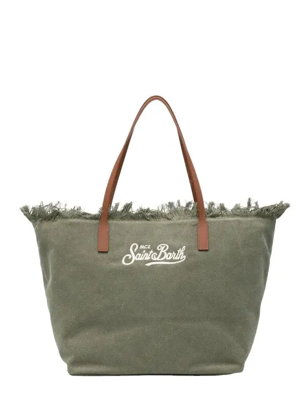 MC2 SAINT BARTH City Fringe Tote Bag - Green