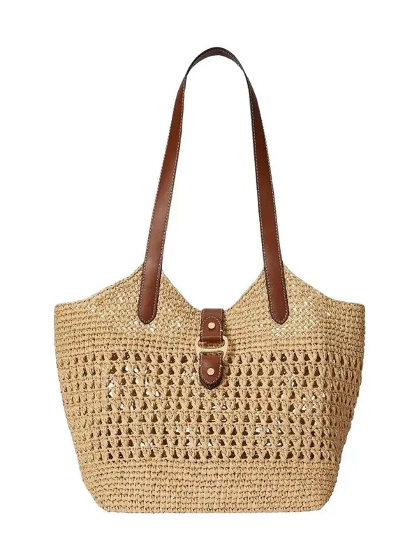 Ralph Lauren Large Raffia Tote Bag - Beige
