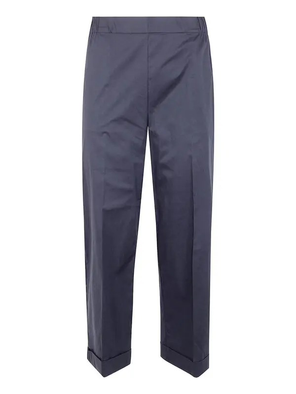 Liviana Conti Barrel Leg Trousers - Black