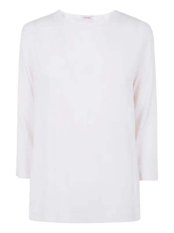 Rossopuro 3/4 Sleeve Silk Blouse - Pink