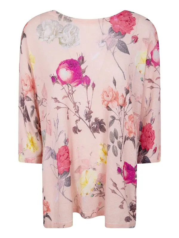 IN BED WITH YOU Round Neck Squared Fit Sweater - Pink