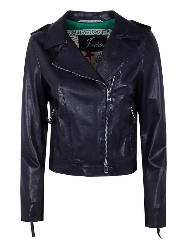 THE JACKIE LEATHERS Ciclone Leather Jacket - Black