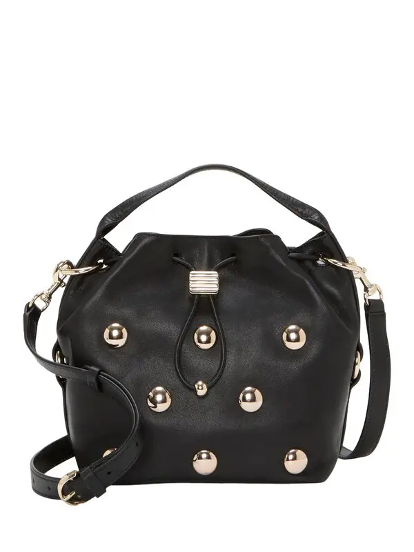 Vince Camuto Pippa Studded Bucket Bag - Black Stud Leather