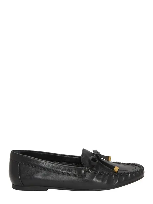 Vince Camuto Flat Loafer - Black Leather